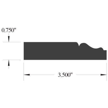 Baseboard Colonial ML2011 Architectural Moulding Profiles | Vermont ...